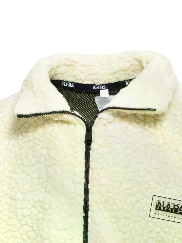 NAPA BY MARTINE ROSE Fleece Zip-up Jacket - White