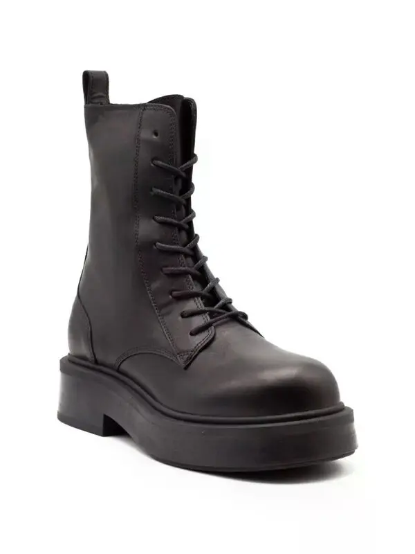 VIC MATIE Lace-up Platform Boots - Black