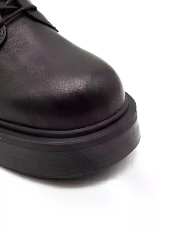 VIC MATIE Lace-up Platform Boots - Black