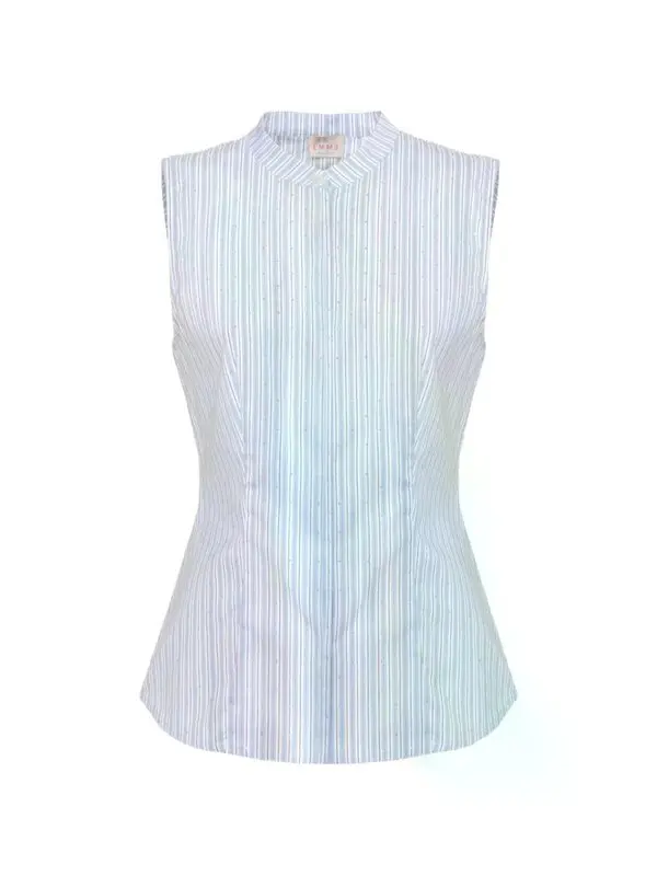 EMME Crystal-embellished Striped Shirt