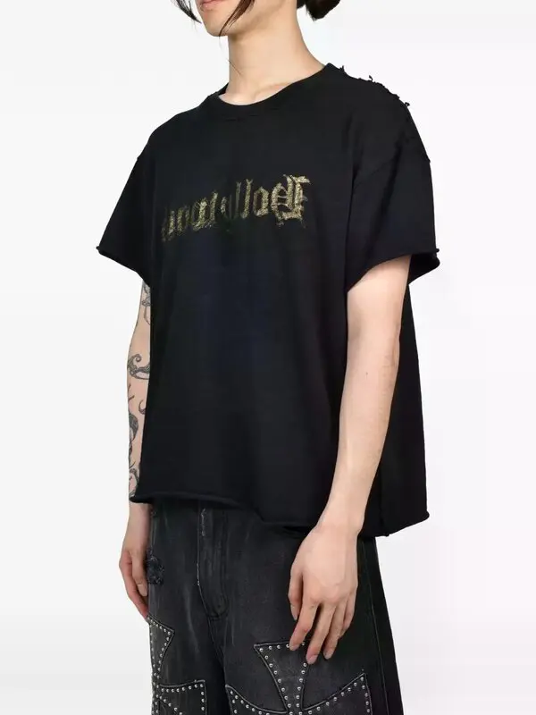 CRAZY CLOWN L.A. Distressed Graphic-print T-shirt