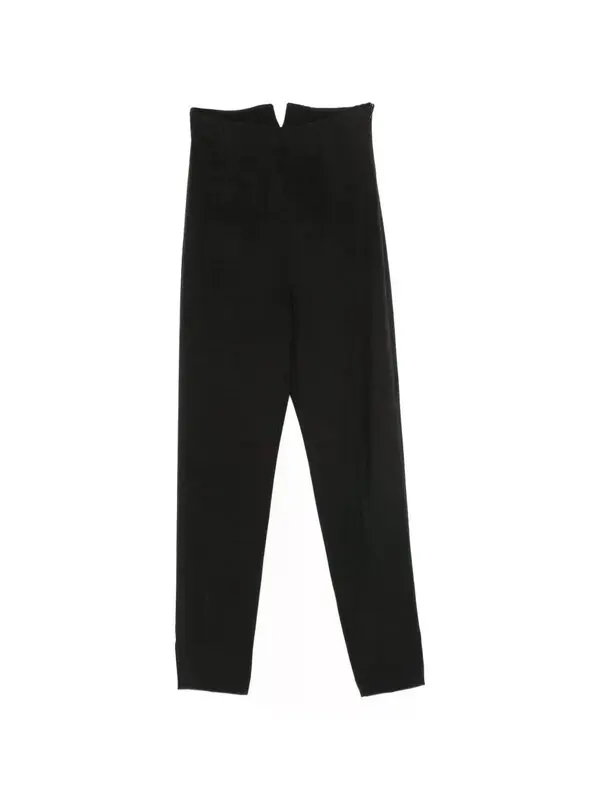 Emporio Armani V-cut Slim-fit Trousers - Black