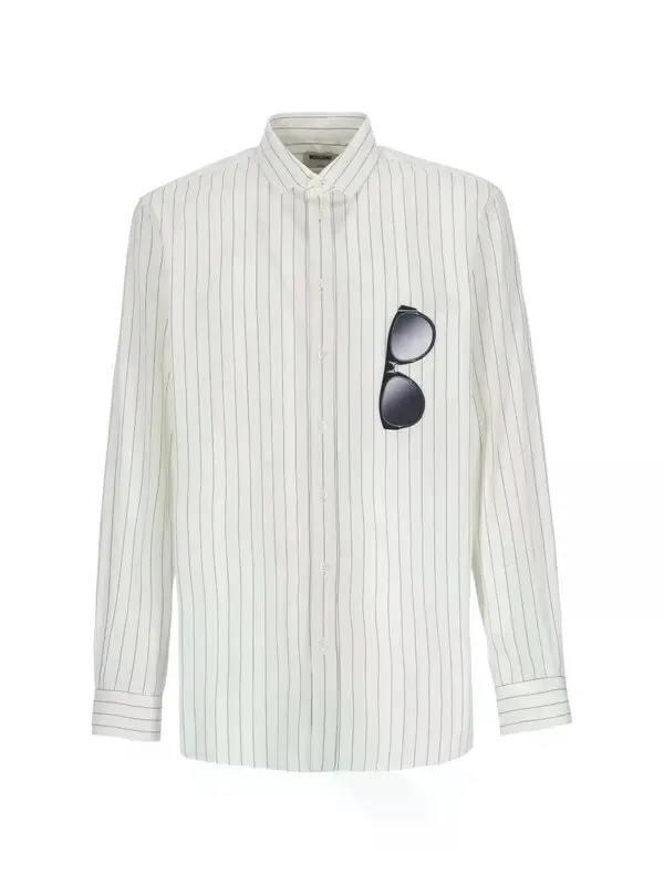 Moschino Shirt In Printed Cotton Poplin