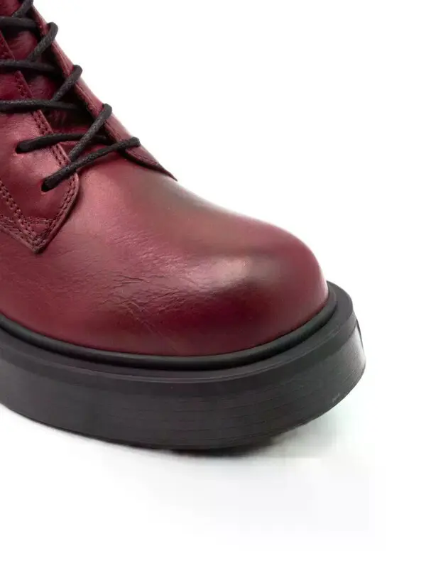 VIC MATIE Leather Lace-up Ankle Boots
