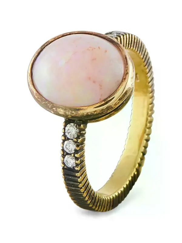 LB EXCLUSIVE Opal And Diamond Ring - Gold