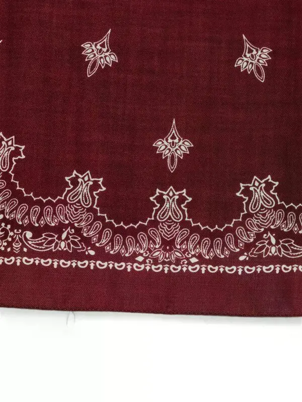 Destin Paisley-print Wool Scarf