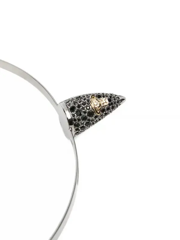 VIVIENNE WESTWOOD Crystal-embellished Orb-plaque Headband