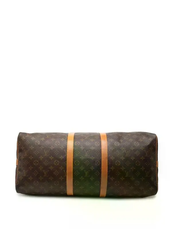 LOUIS VUITTON Monogram Keepall Bandouliere 55 Travel Bag