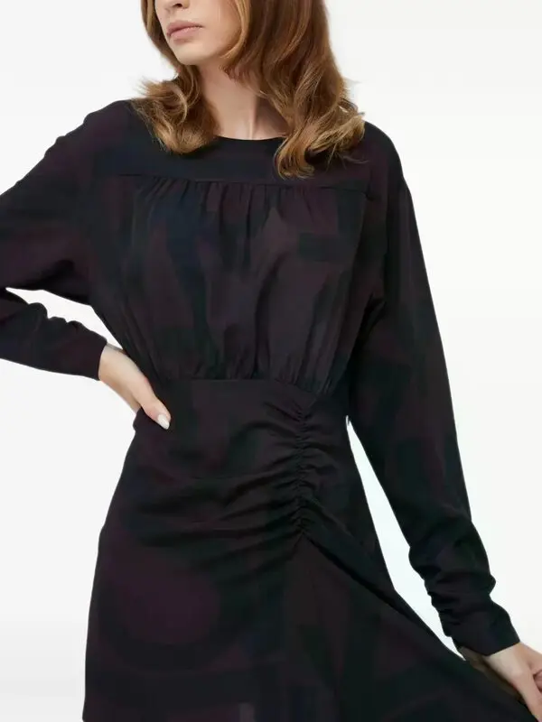 Sisley Long-sleeved Gathered Dress