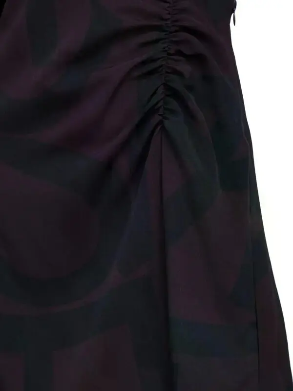 Sisley Long-sleeved Gathered Dress