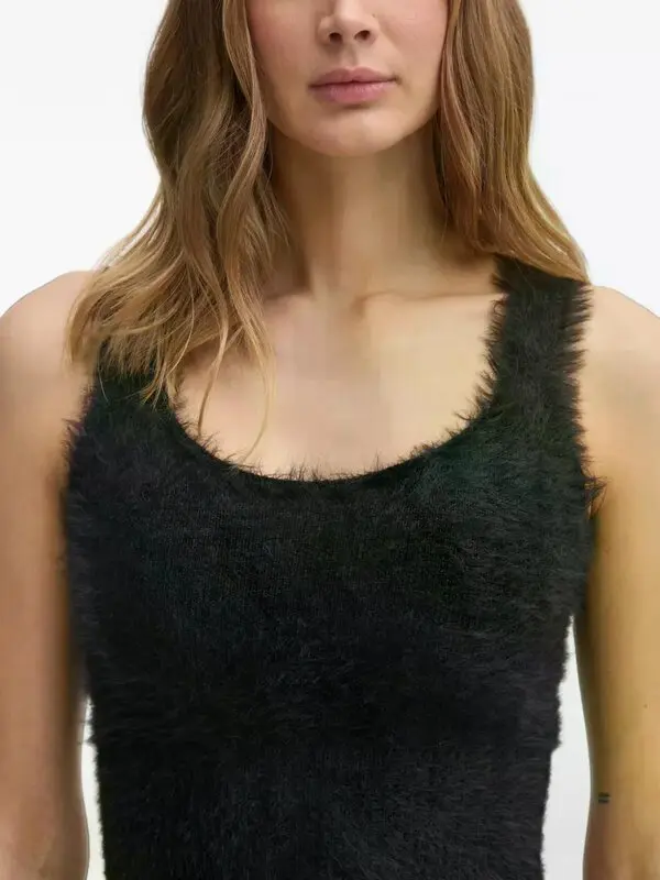 Sisley Fuzzy Scoop Neck Top