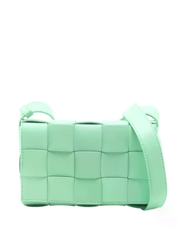 Bottega Veneta Nappa Intrecciato Cassette Crossbody Bag - Green