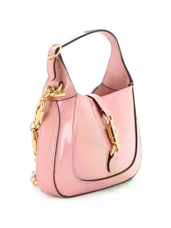 Gucci Jackie 1961 Chain Hobo Patent Mini Shoulder Bag