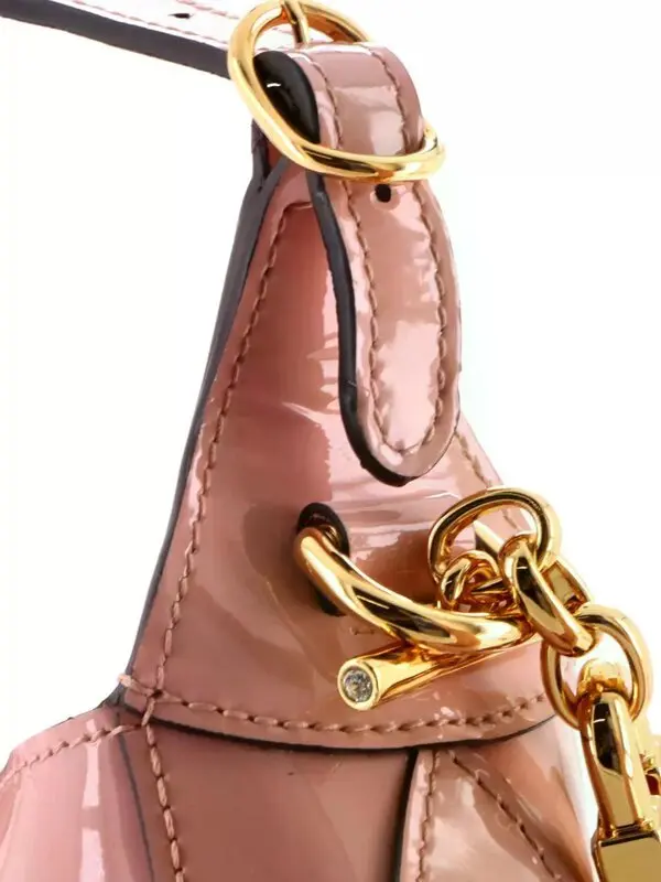 Gucci Jackie 1961 Chain Hobo Patent Mini Shoulder Bag - Pink