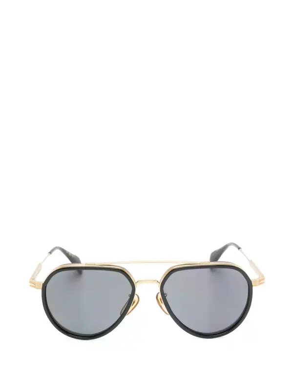 DB EYEWEAR BY DAVID BECKHAM Pilot-frame Sunglasses - Gold