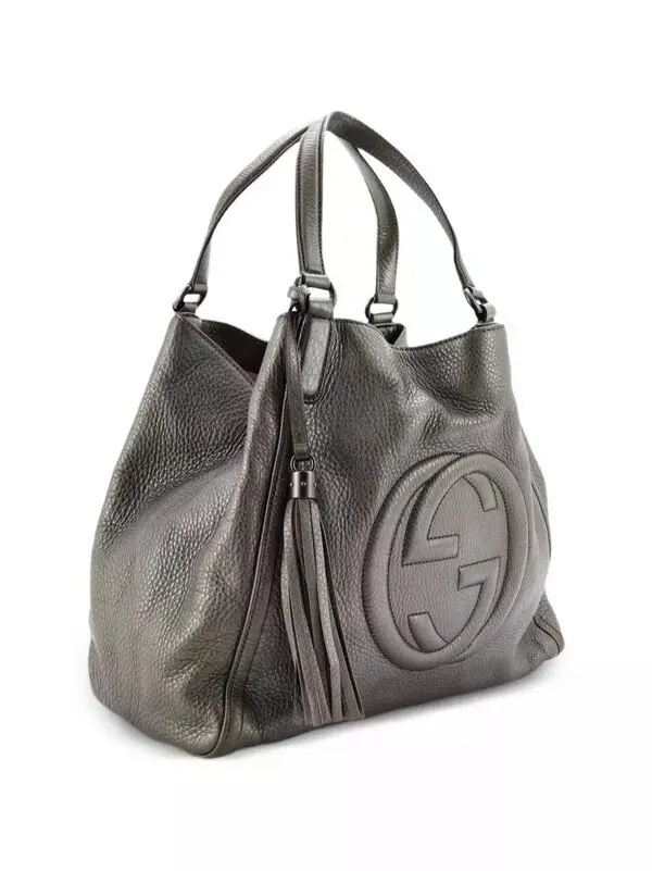 Gucci Soho Leather Medium Shoulder Bag - Metallic