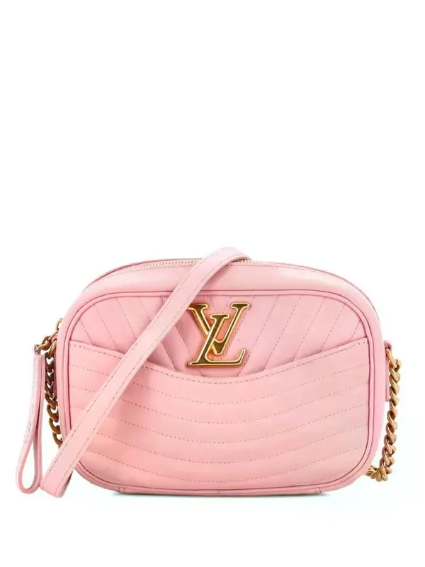 LOUIS VUITTON New Wave Camera Bag Quilted Leather Crossbody Bag - Pink