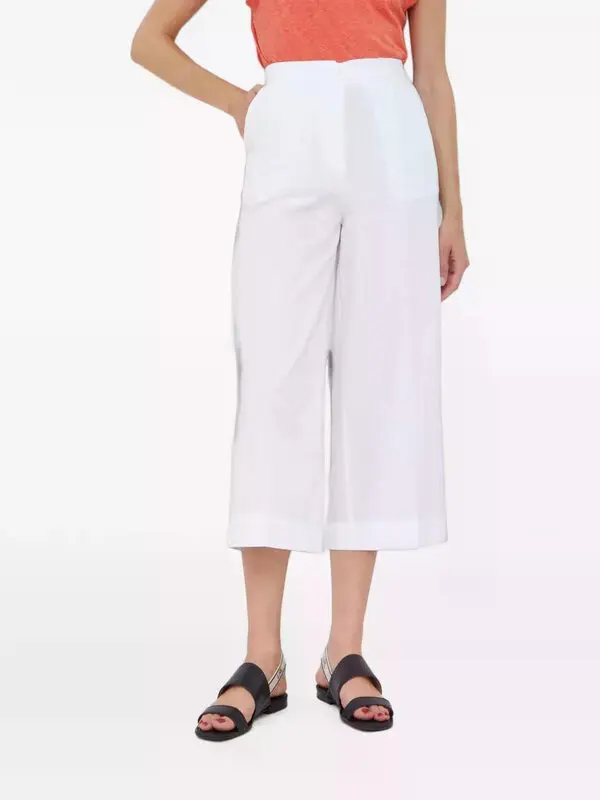 Sisley High-waisted Cropped Trousers