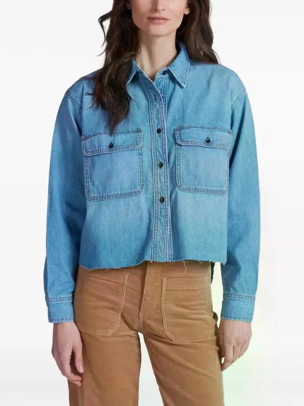 ASKK NY Crosby Raw-hem Denim Shirt