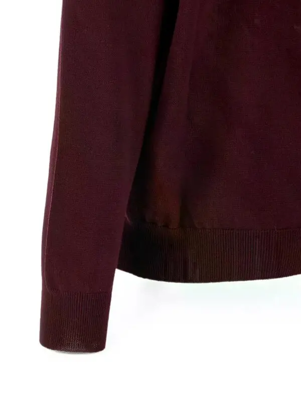 Miu Miu Logo-intarsia Wool Cardigan