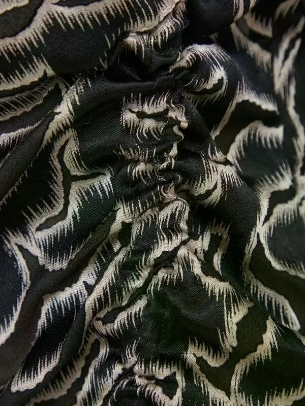 Sisley High-neck Abstract-print Top