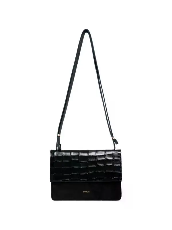 ANN KURZ Crocodile-effect Leather Shoulder Bag