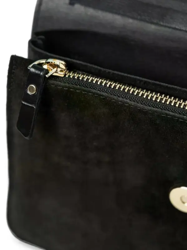 ANN KURZ Crocodile-effect Leather Shoulder Bag