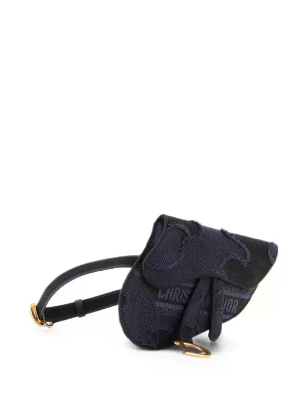 Dior Saddle Camouflage Embroidered Canvas Belt Bag