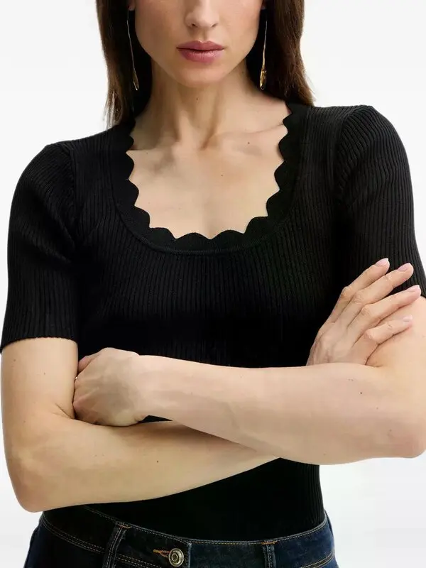 SILVIAN HEACH Ribbed-knit T-shirt