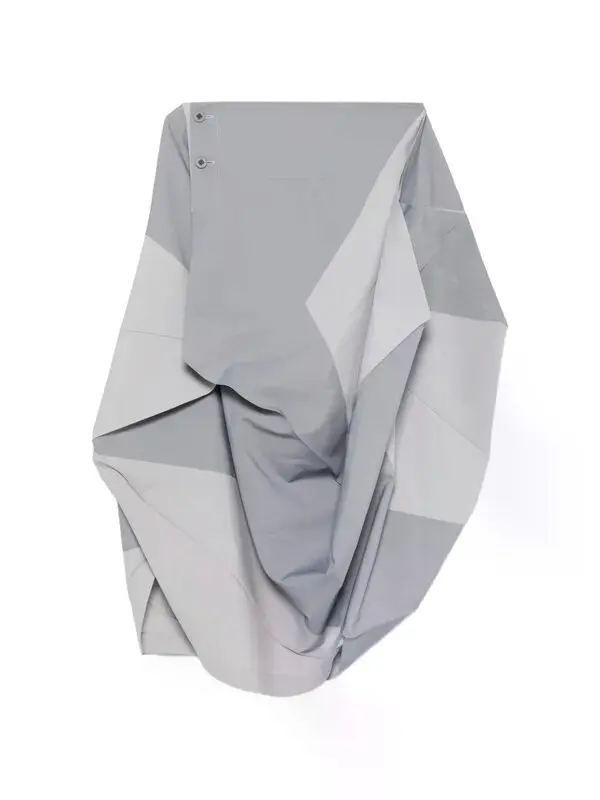 Issey Miyake Panelled Geometric-pleat Maxi Skirt
