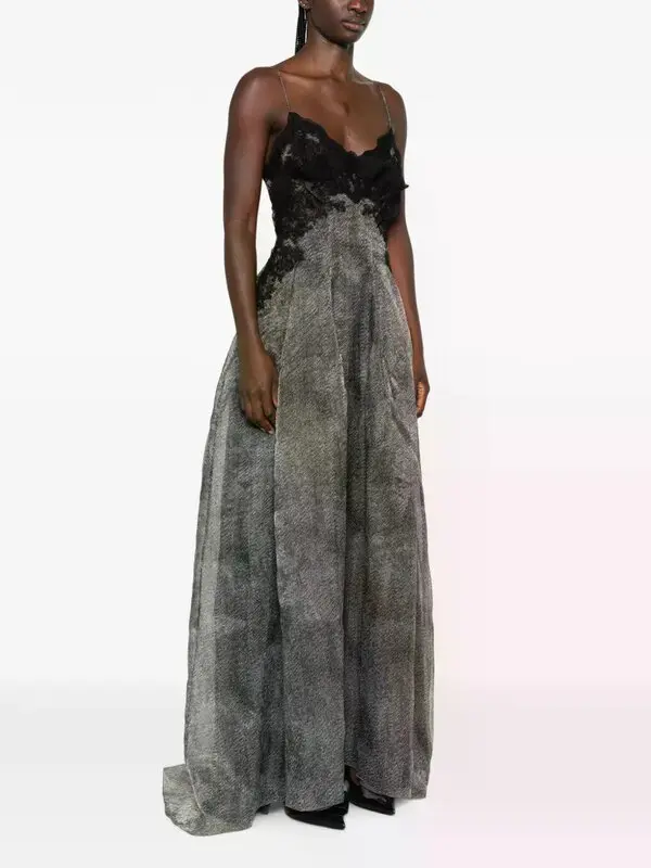 Ermanno Scervino Lace-trimmed Maxi Dress