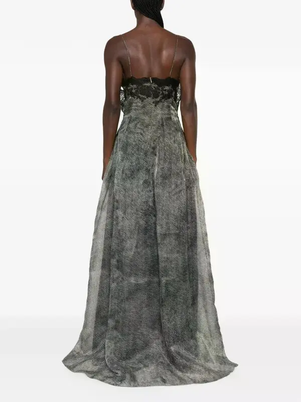 Ermanno Scervino Lace-trimmed Maxi Dress