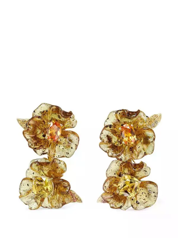ANABELA CHAN Petunia Sapphire Drop Earrings - Gold