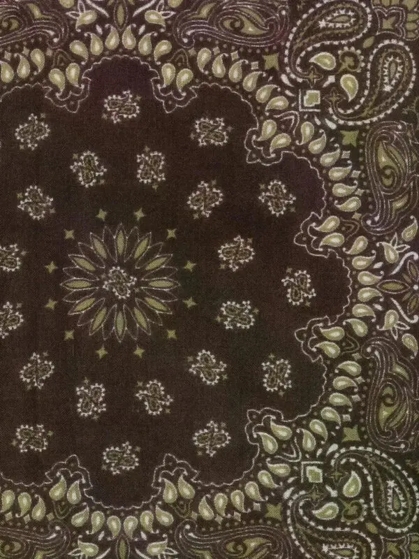 SGOMBERO CANTINE Paisley-print Frayed Scarf