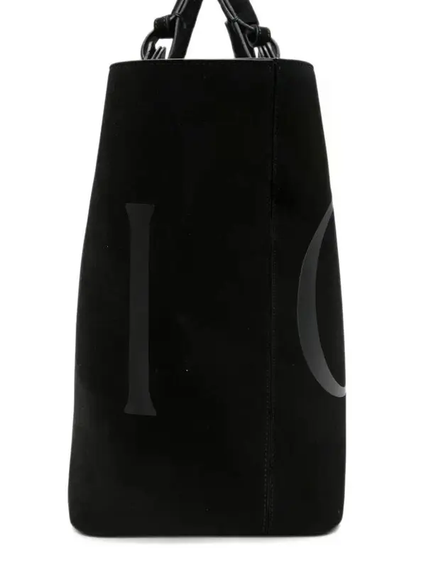 Casadei Galleria Logo-print Leather Tote Bag - Black