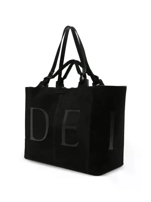 Casadei Galleria Logo-print Leather Tote Bag