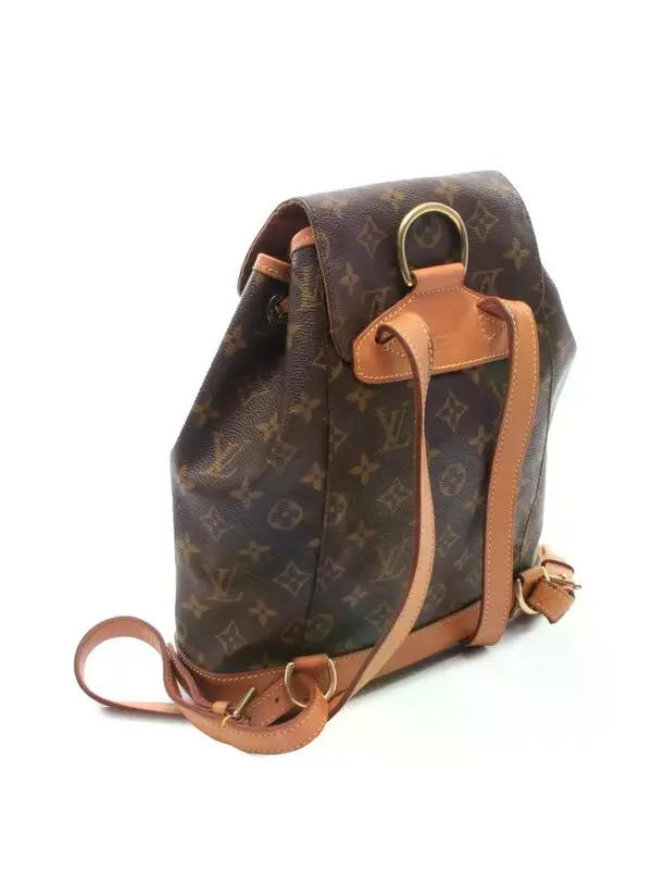 LOUIS VUITTON Monogram Montsouris Mm Backpack - Brown