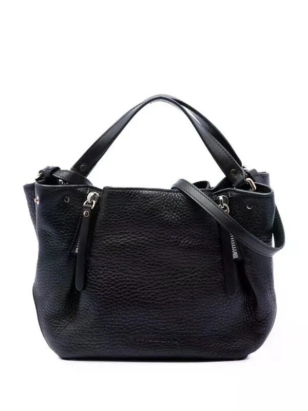 Burberry 2000-2017 Small Leather And House Check Canvas Maidstone Satchel