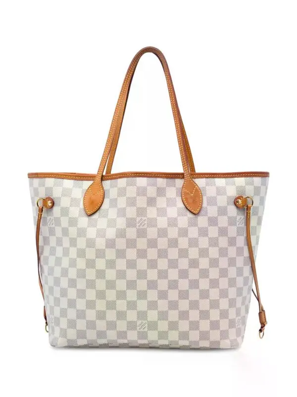 LOUIS VUITTON Damier Azur Neverfull Mm Tote Bag