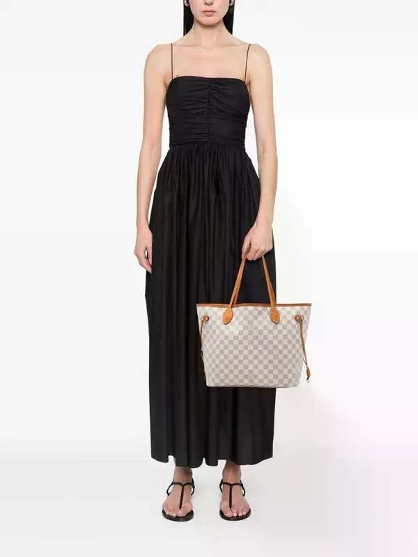 LOUIS VUITTON Damier Azur Neverfull Mm Tote Bag