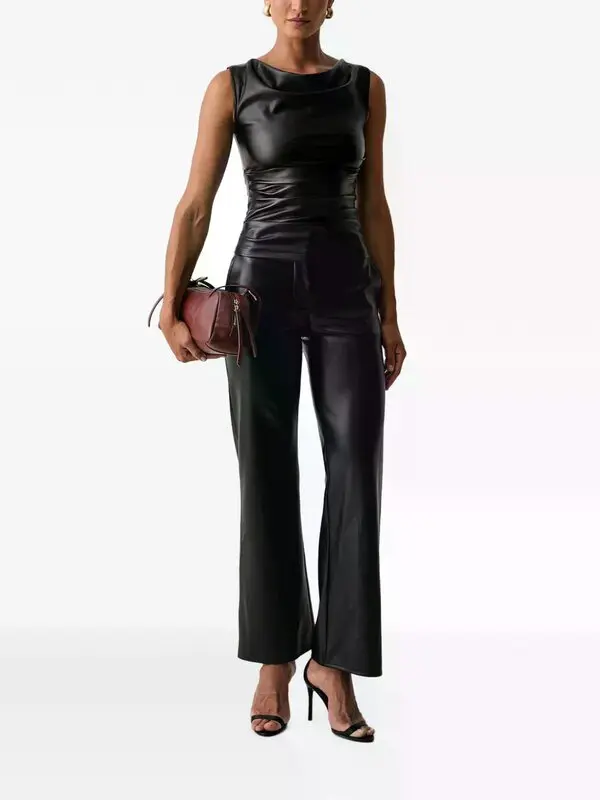 Patrizia Pepe Cowl-neck Ruched Top