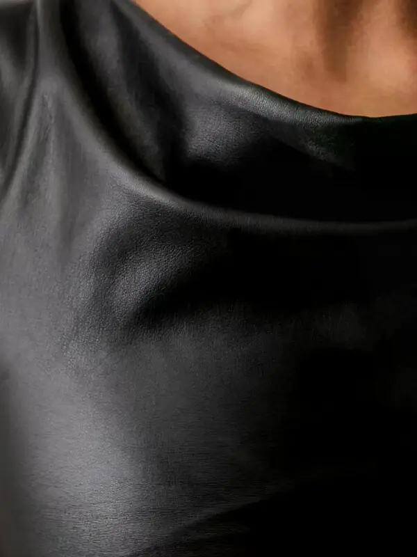 Patrizia Pepe Cowl-neck Ruched Top