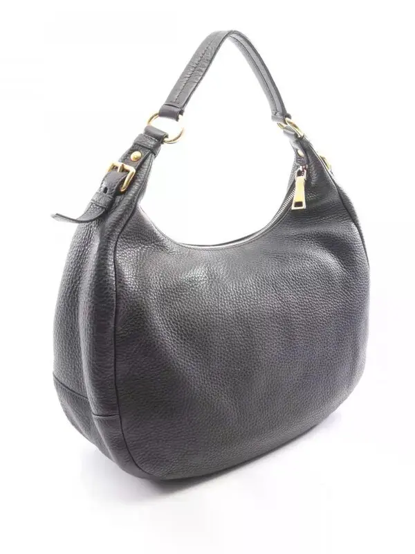 Prada Vitello Daino Zip Top Hobo Bag