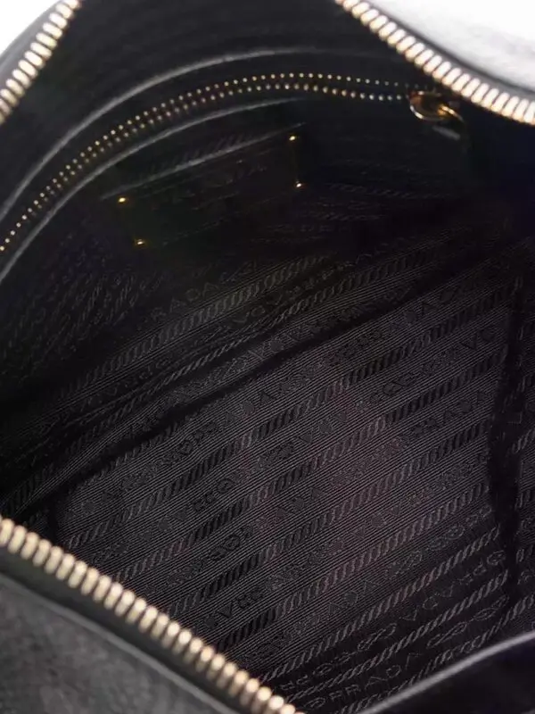 Prada Vitello Daino Zip Top Hobo Bag