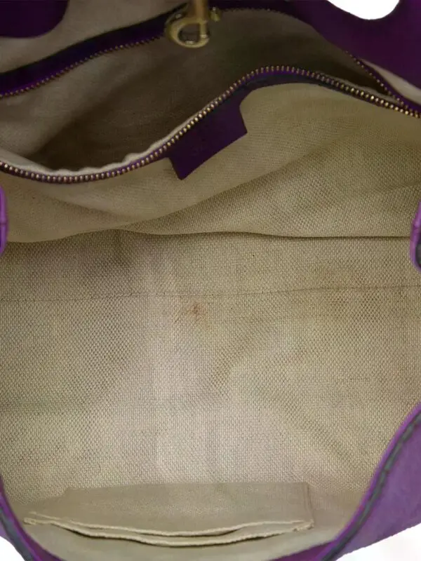 Gucci Calfskin Soho Chain Tote Bag - Purple