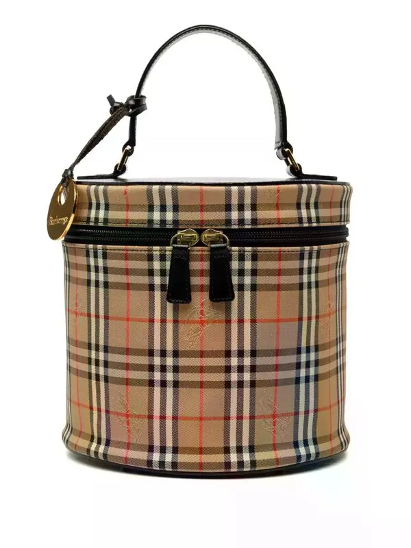 Burberry 2000-2017 Haymarket Check Canvas Vanity Bag