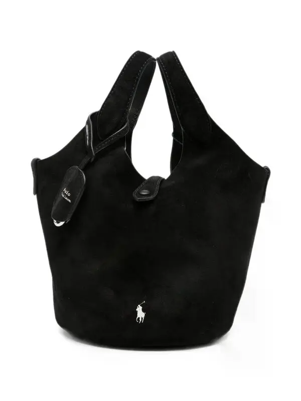 Polo Ralph Lauren Suede Logo-embroidered Tote Bag