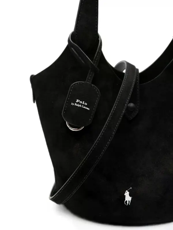 Polo Ralph Lauren Suede Logo-embroidered Tote Bag