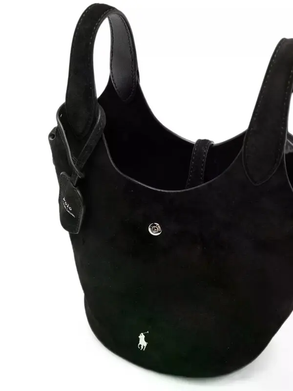 Polo Ralph Lauren Suede Logo-embroidered Tote Bag