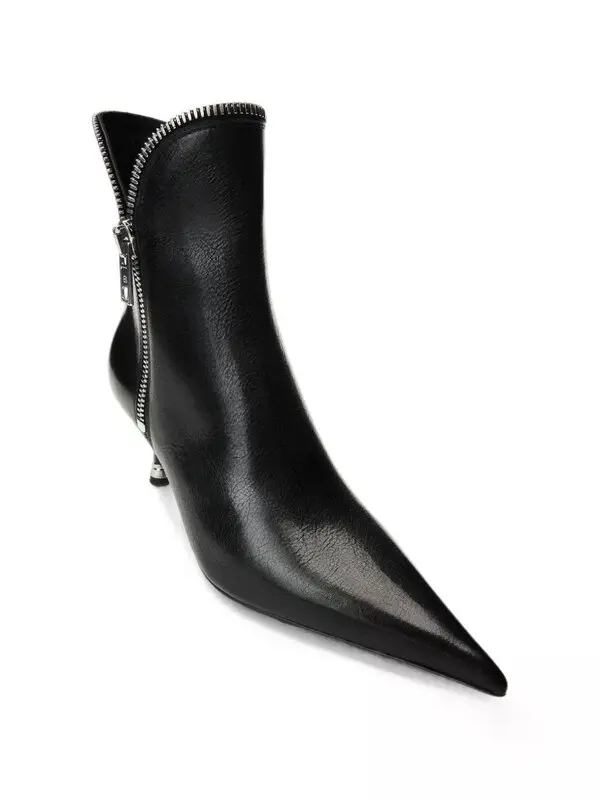 Alexander Wang Akilia Zip-detail Leather Ankle Boots
